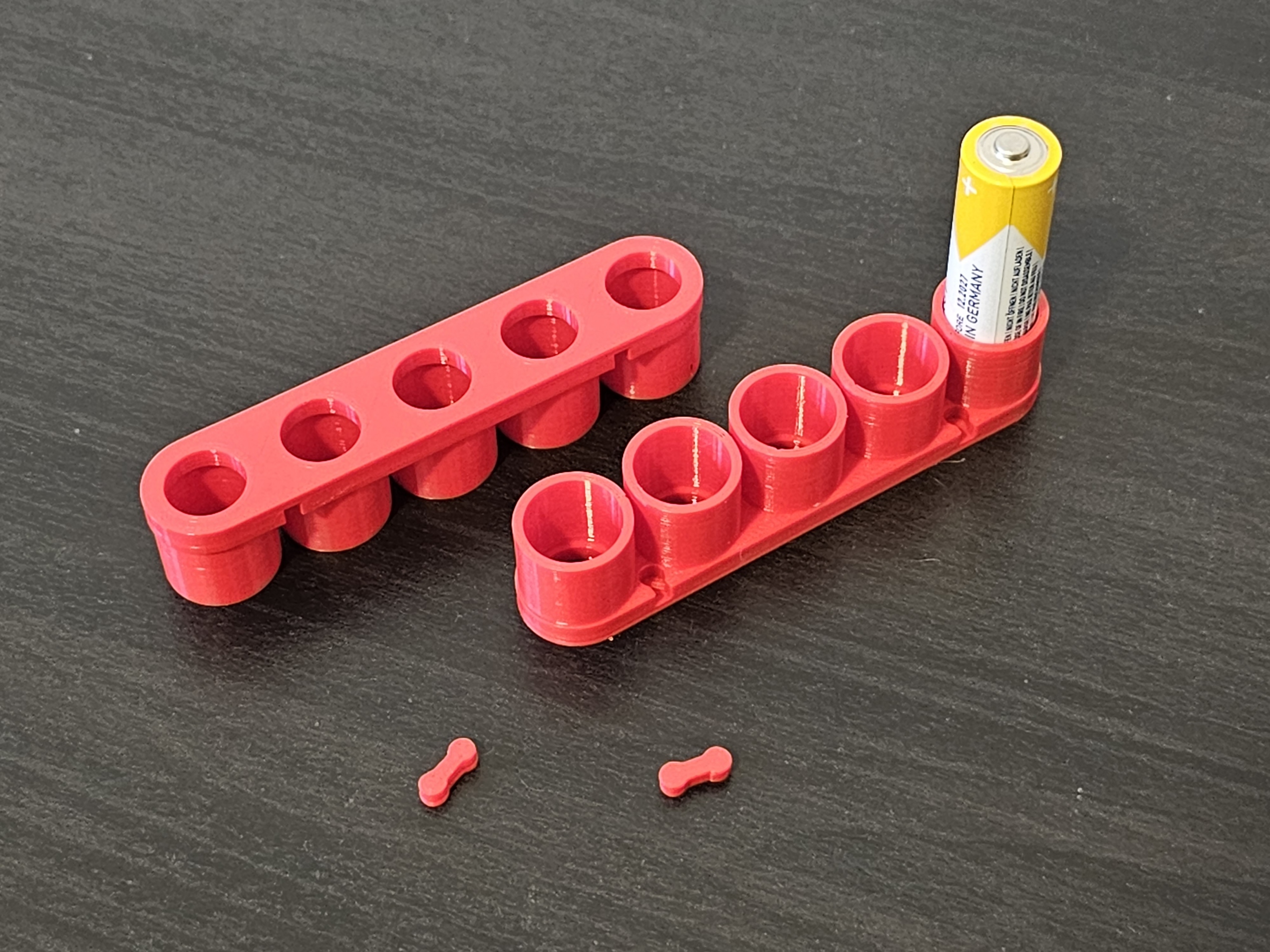 AA Battery stand (modular) by Nornee | Download free STL model ...