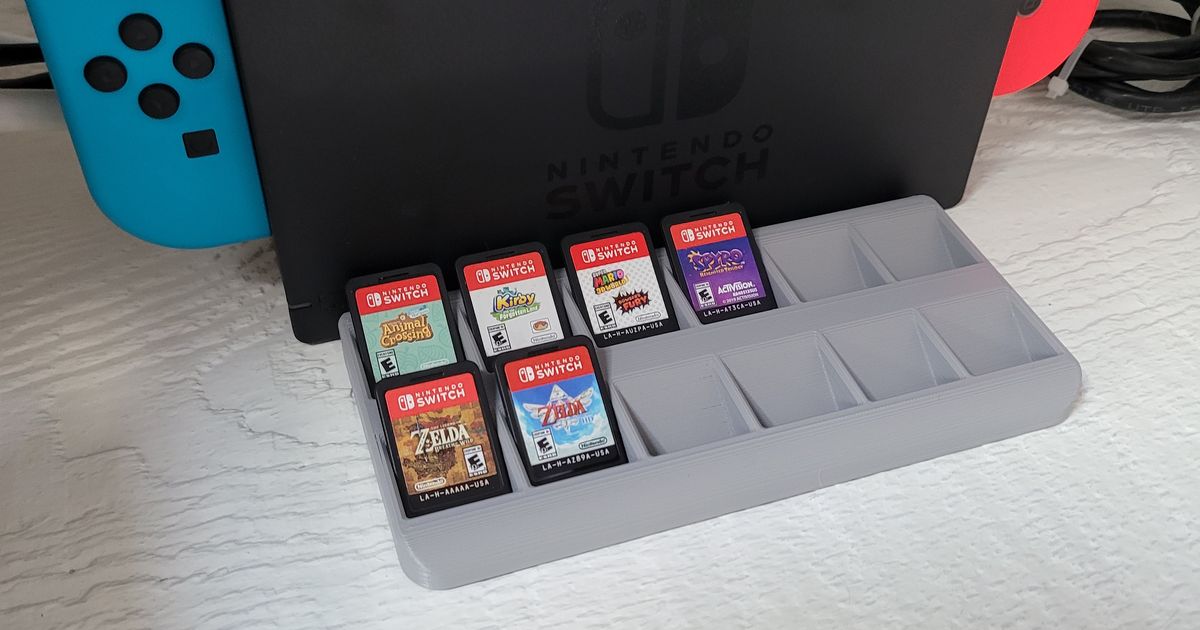 Nintendo Switch Game Organizer by Tuna | Download free STL model ...