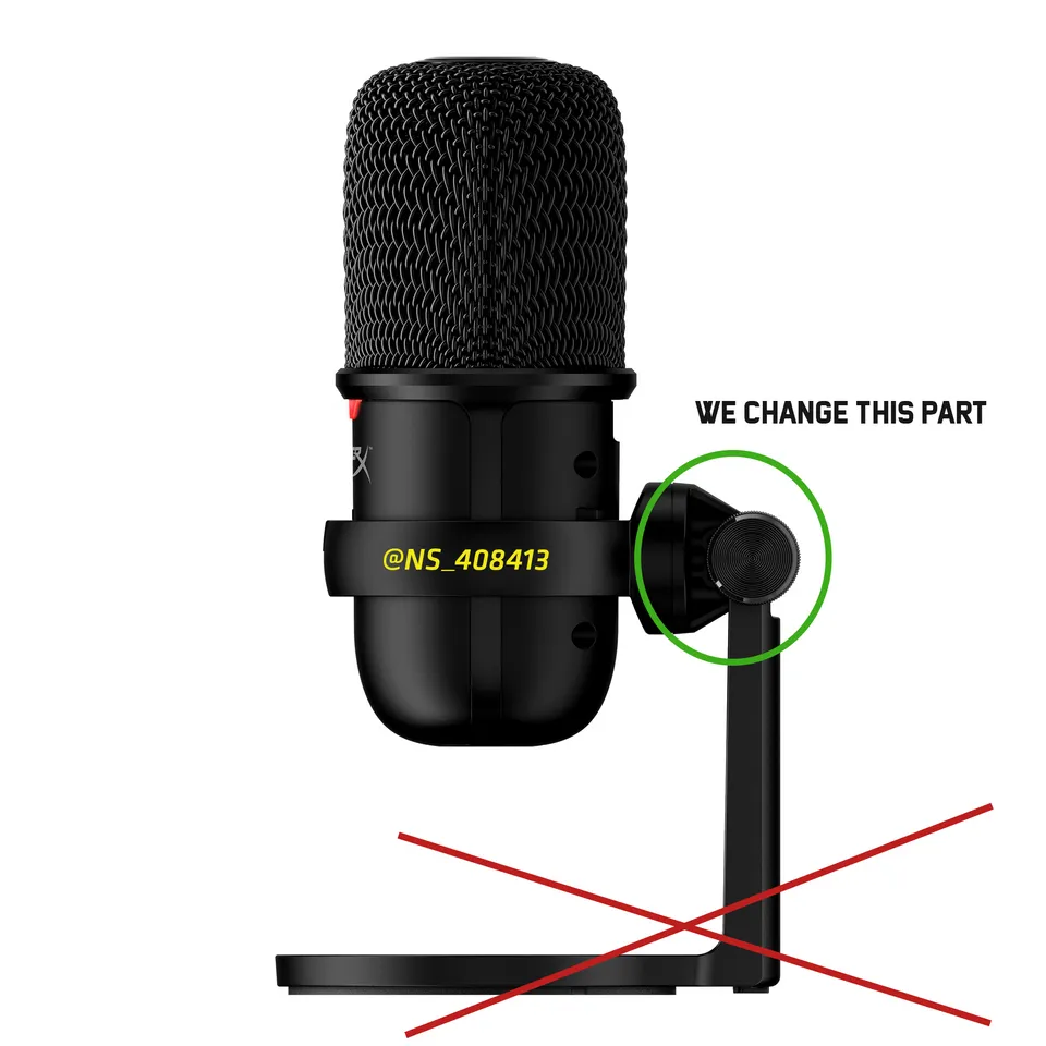 HyperX SoloCast Mic Adapter (Mount) for UGREEN LP142 by NS | Download ...