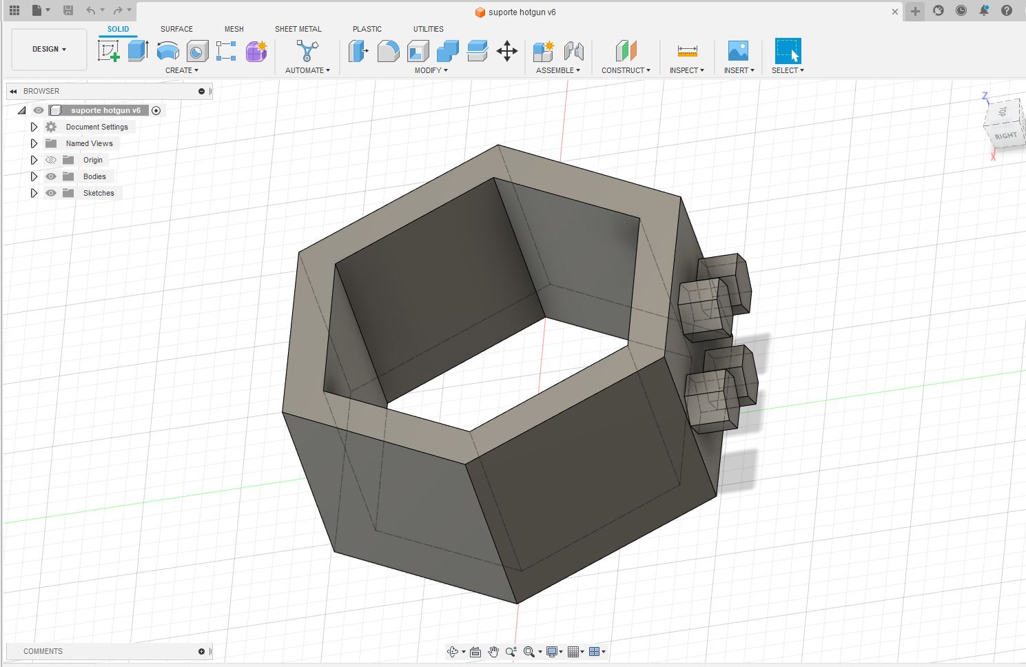 Honeycomb – Support for Electric Hot Air Gun by edmar | Download free ...