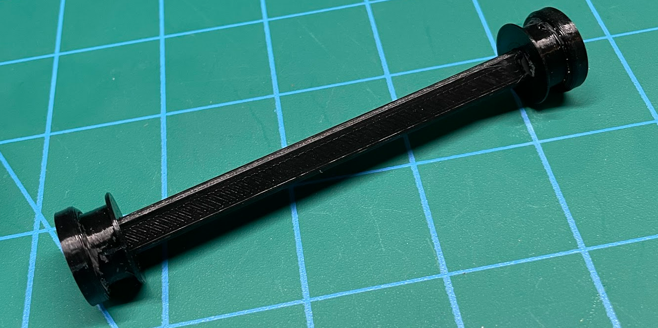 Auto-Rewind Spool Holder Shaft & End caps for RepRack/RackStand by ...