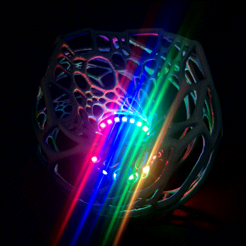 Cellular Lantern - LED Base (RGB) by CrimsonClyde | Download free STL ...