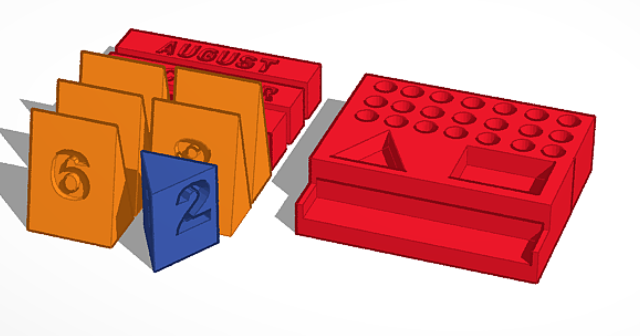 date block by Luke Rudder | Download free STL model | Printables.com