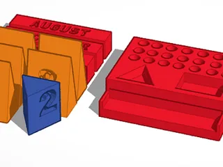 date block by Luke Rudder | Download free STL model | Printables.com