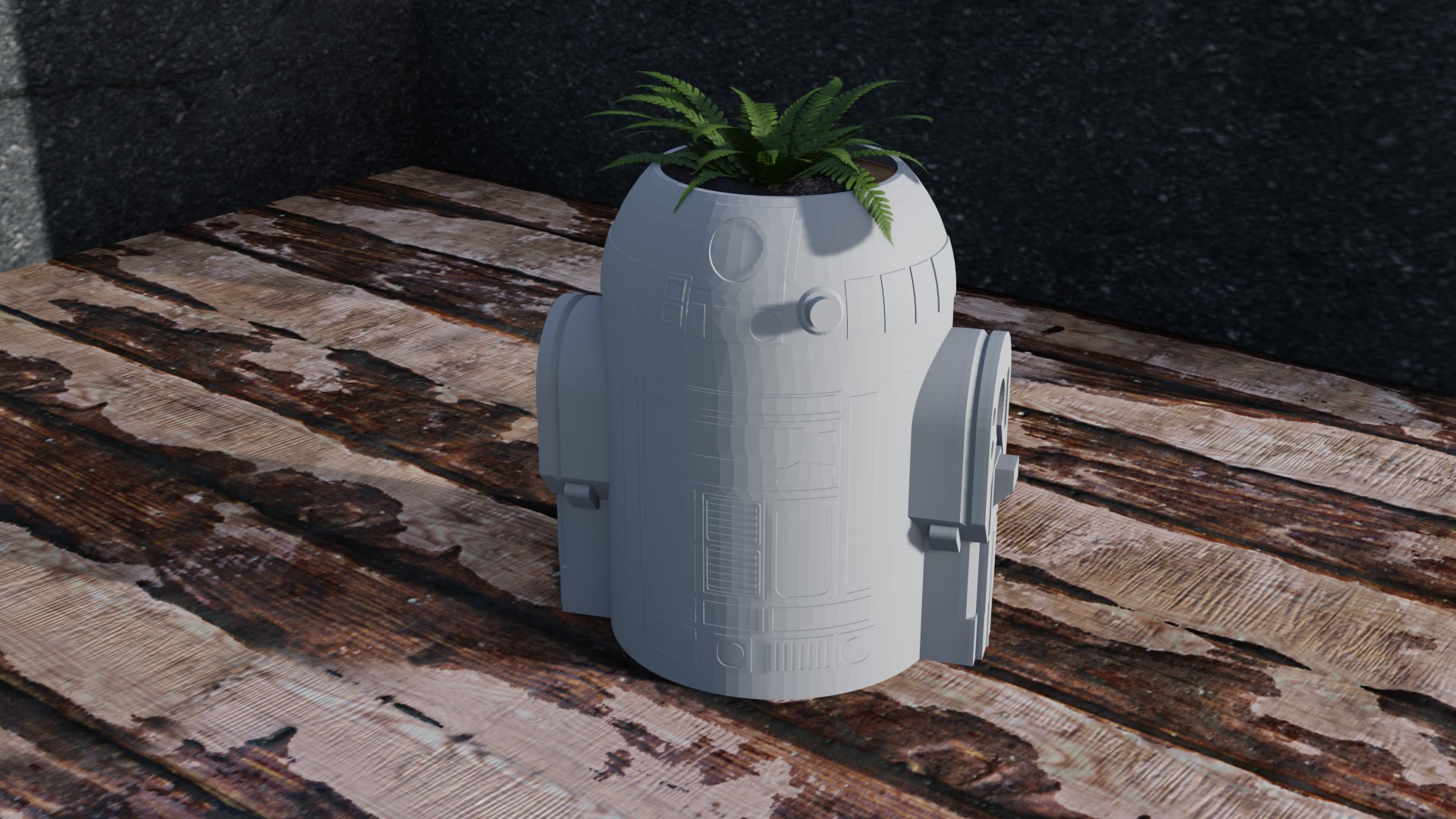 R2D2 - Star Wars Pot Plant by CalebTimoteo | Download free STL model ...