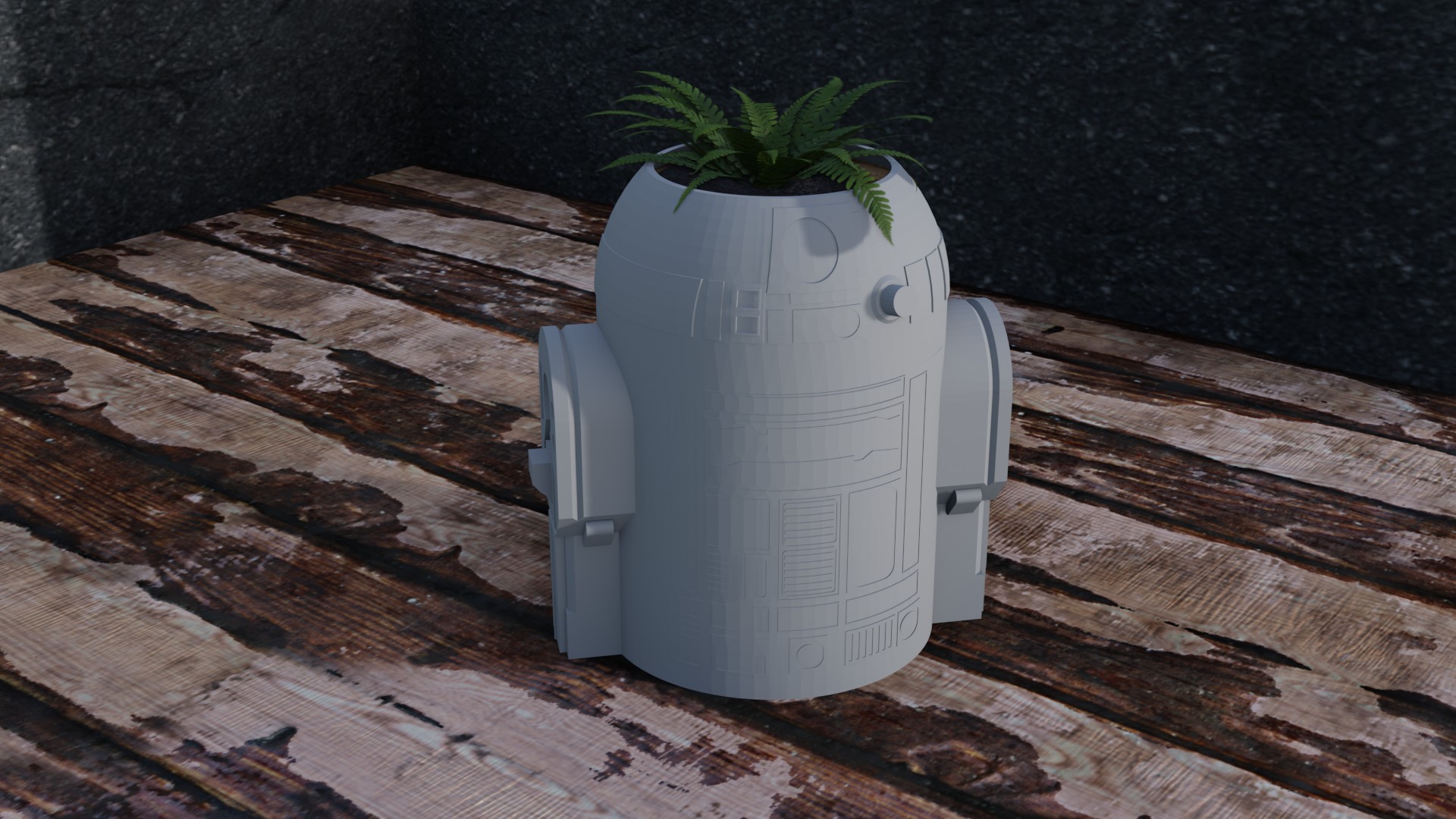 R2D2 - Star Wars Pot Plant by CalebTimoteo | Download free STL model ...