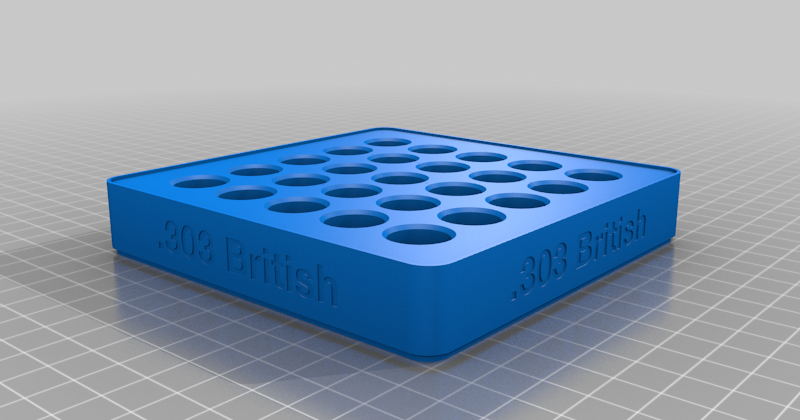 .303 British Stacking Loading Block by brass_ring | Download free STL ...