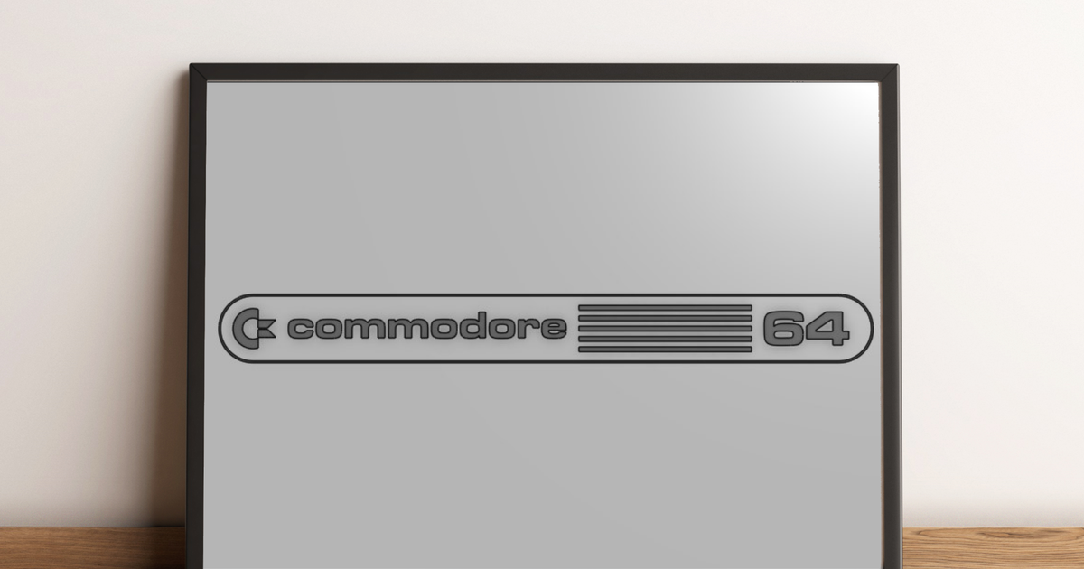 Commodore 64 Badge Art by nightfallvt | Download free STL model ...