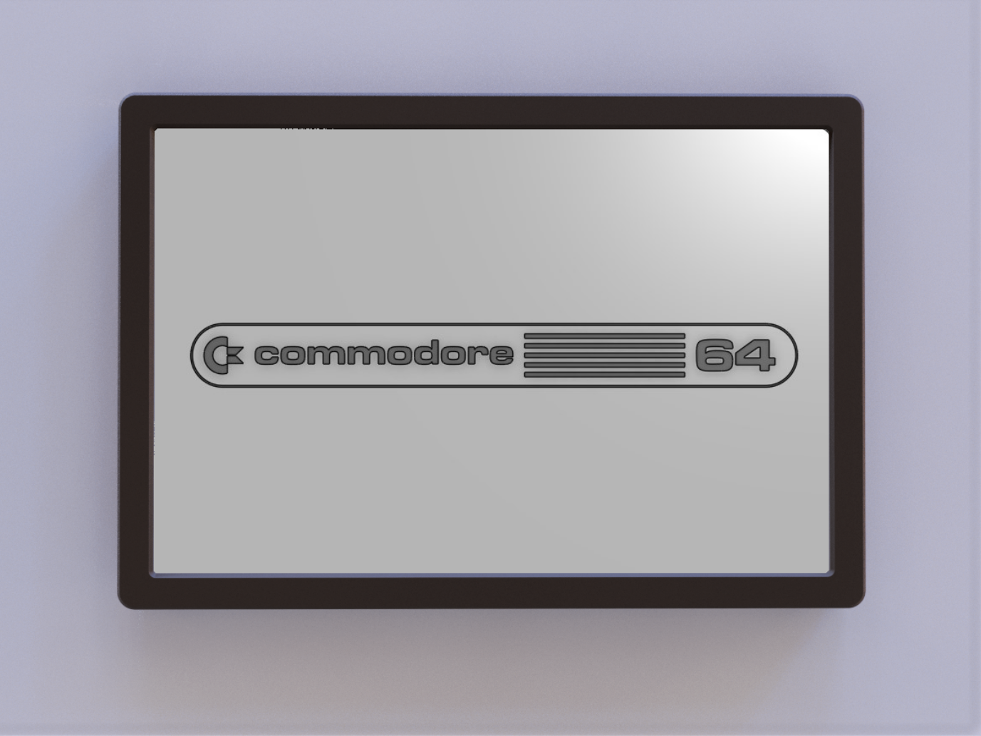 Commodore 64 Badge Art by Ken Mills | Download free STL model ...