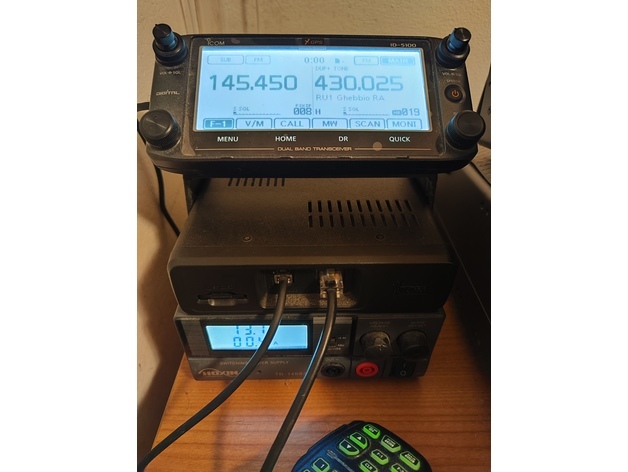 Icom ID-5100 display stand (MBA-2) by IZ4PNN | Download free STL model ...