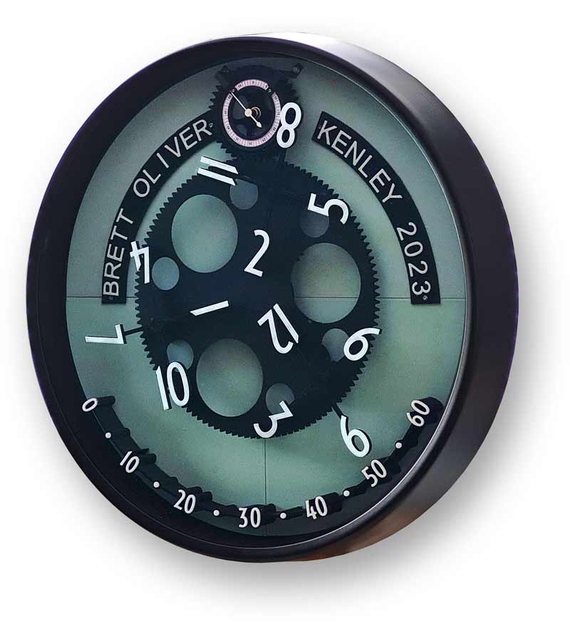 Geneva Drive Clock Seconds Dial, 3D Backplate/Drill Template & Wall ...