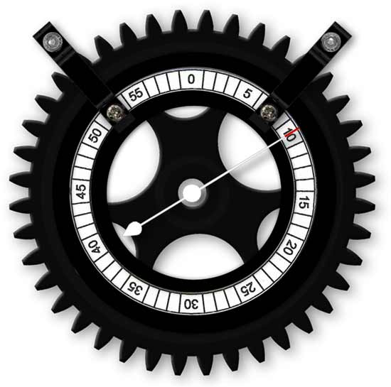 Geneva Drive Clock Seconds Dial 3d Backplate Drill Template And Wall Hanger Added By Brett Oliver