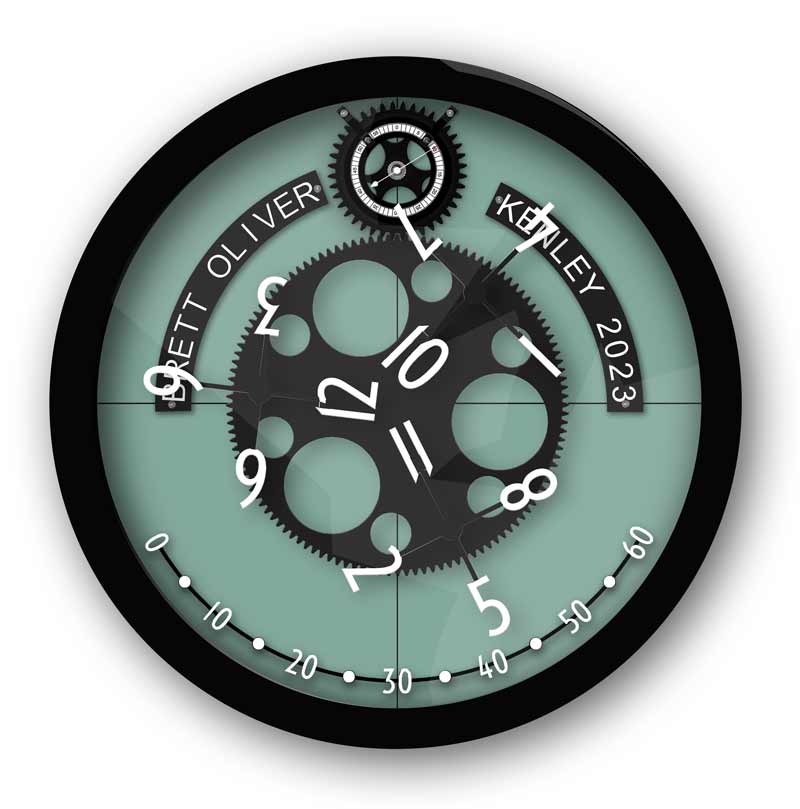 Geneva Drive Clock Seconds Dial, 3D Backplate/Drill Template & Wall ...