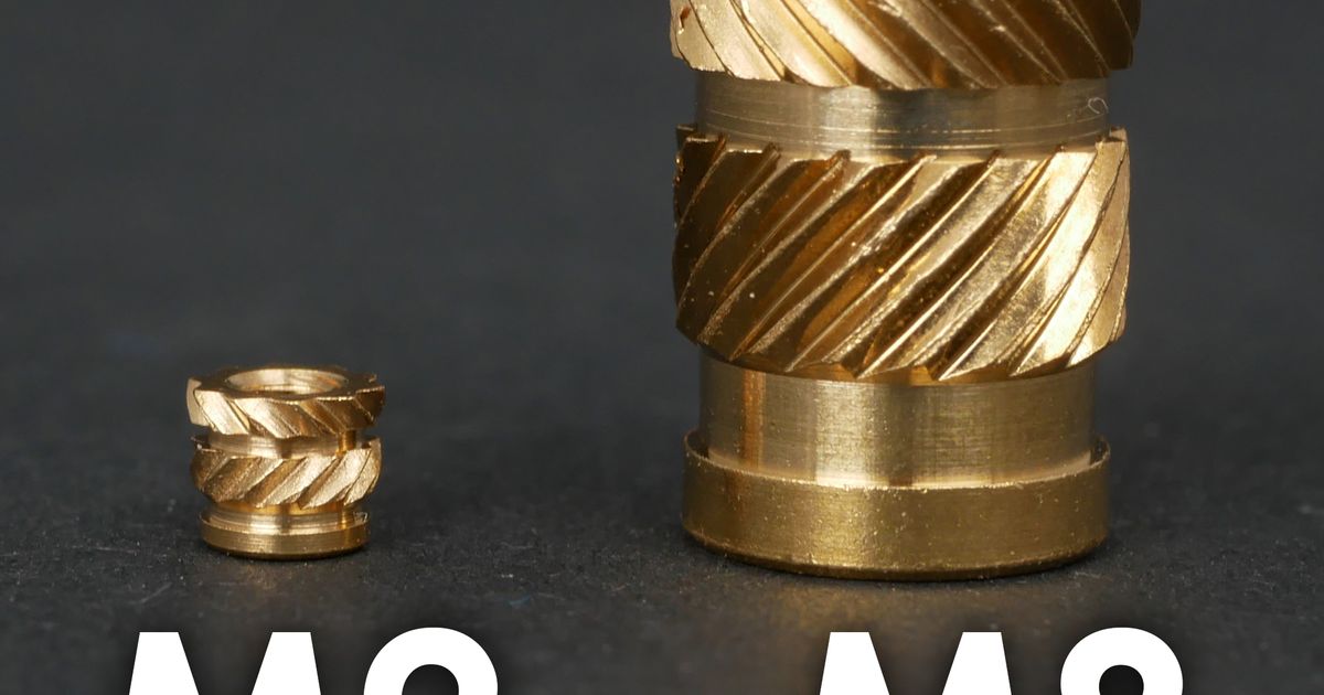 Threaded Inserts / Heat Set Inserts by CNC Kitchen by CNC Kitchen ...