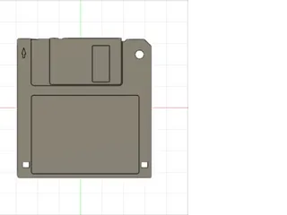 Floppy disk by Mattia Vannucci | Download free STL model | Printables.com