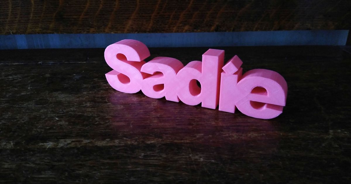 Sadie by Startrekfan2 | Download free STL model | Printables.com