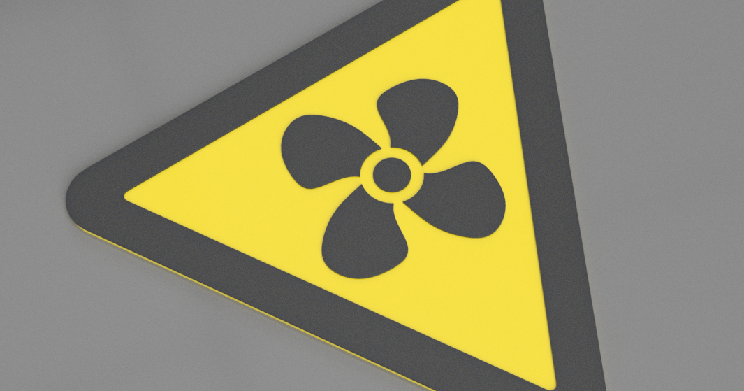 Fan hazard warning symbol by Toxværd | Download free STL model ...