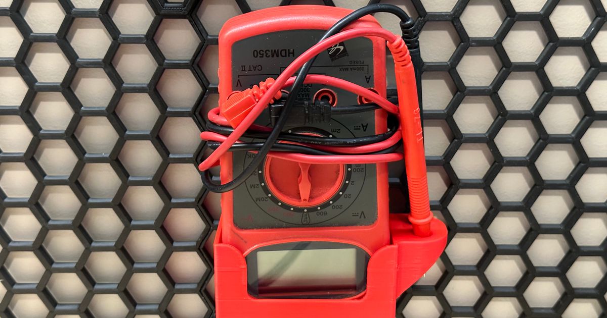 Curvier Multimeter Holder - HSW by Brad @ FTBT 3D | Download free STL ...