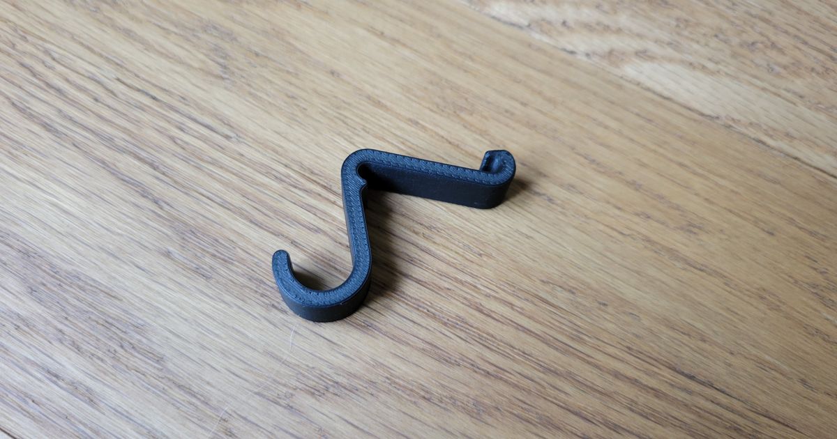 Lateral Hook for Wire Shelf by FailOften | Download free STL model ...