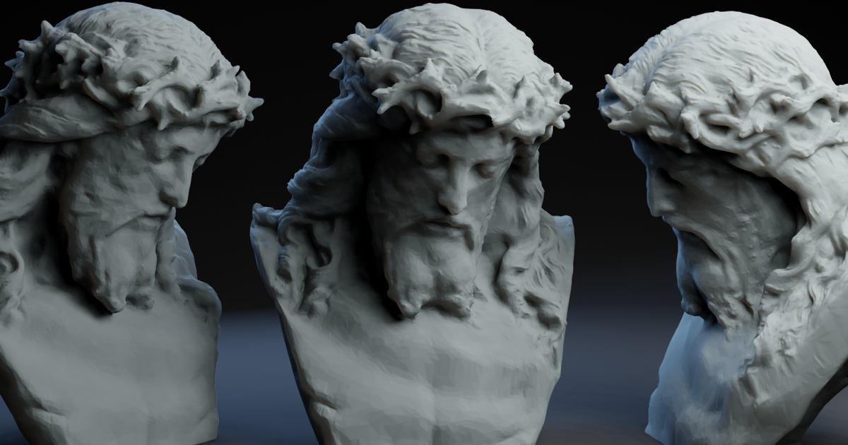 Jesus Bust by Peter Farell | Download free STL model | Printables.com