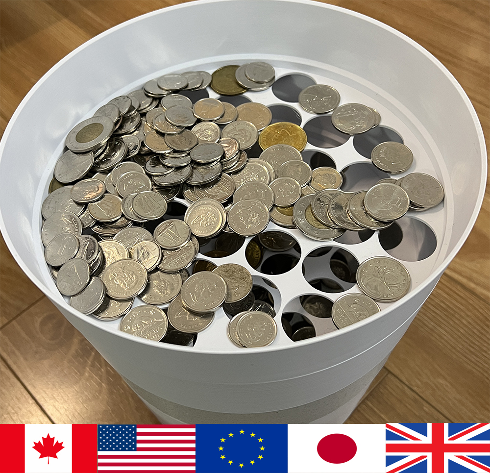 Stackable Coin Sorter (Canadian, US, Euro, JPN, UK, Fusion 360 included ...