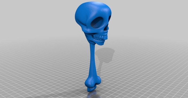 Skull & Bone Baby Rattle (separate files) by HeavyMetalGuy | Download ...