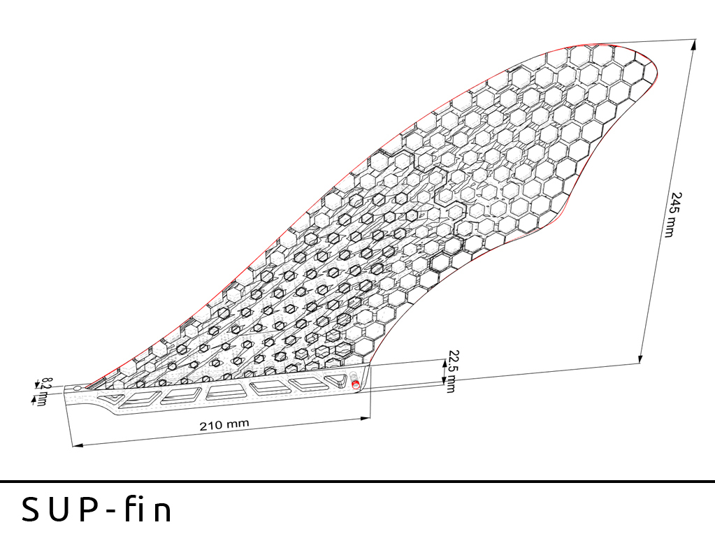 SUP - fin by DARK | Download free STL model | Printables.com