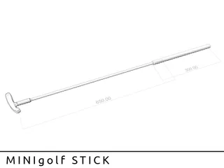 MINIgolf Stick / Putter by DARK | Download free STL model | Printables.com