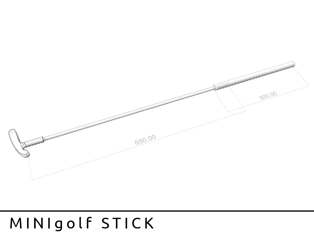 MINIgolf Stick / Putter by DARK | Download free STL model | Printables.com