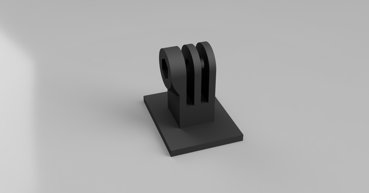 GoPro Mount Template (Editable) by Speedy | Download free STL model ...