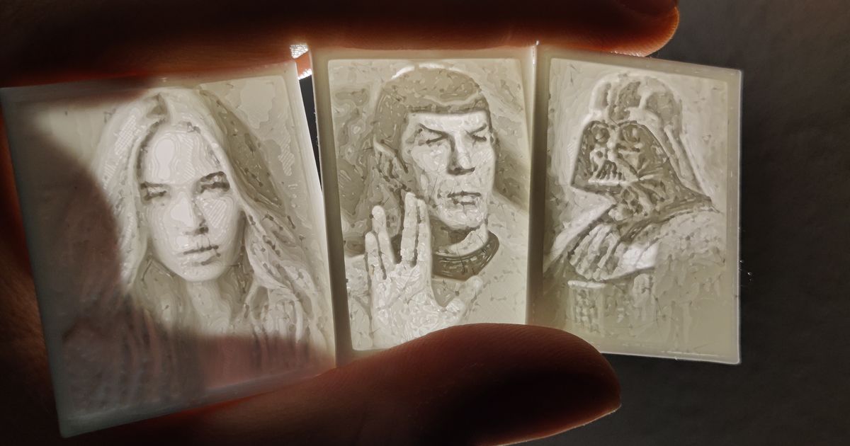 Lithophane Tutorial and Calibration Toolkit by quattro | Download free ...