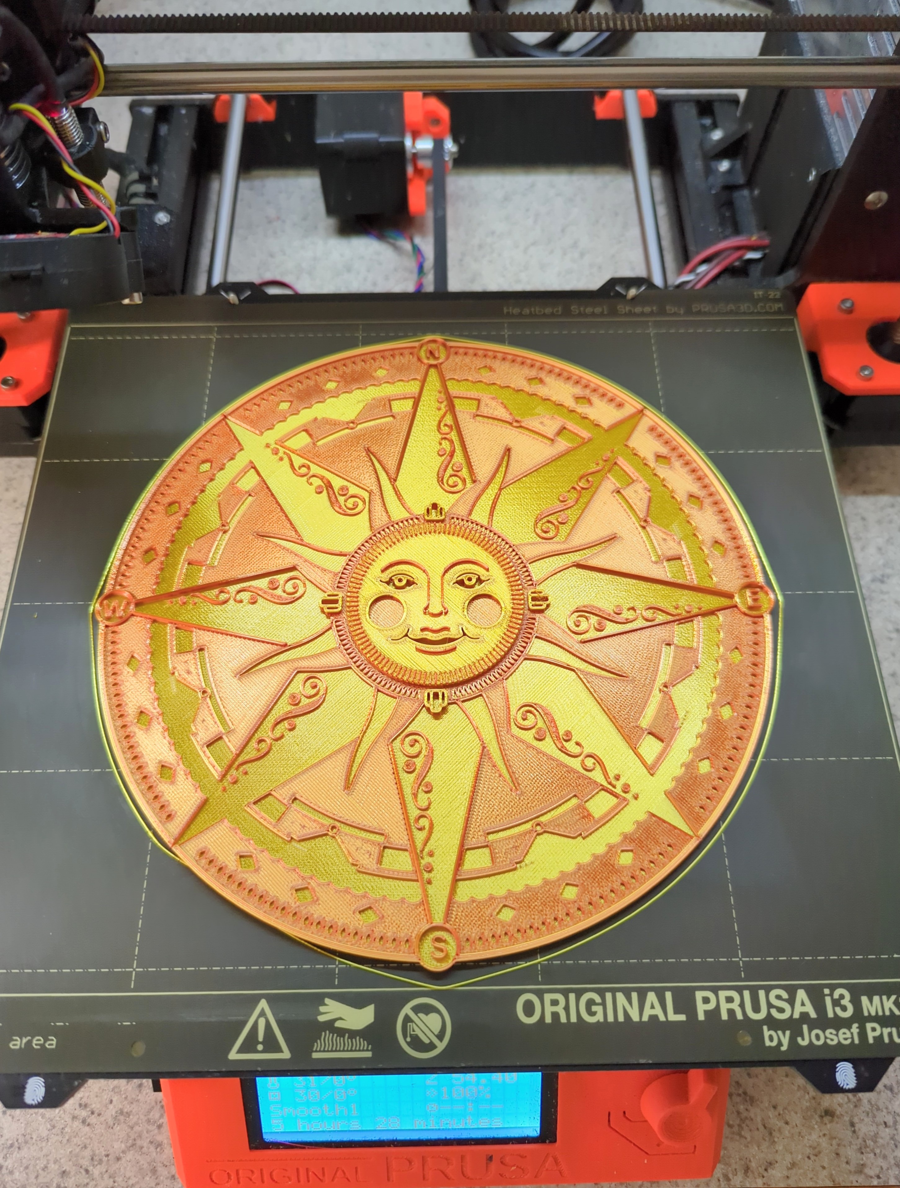 Sun Compass Wall Art by dbideas | Download free STL model | Printables.com