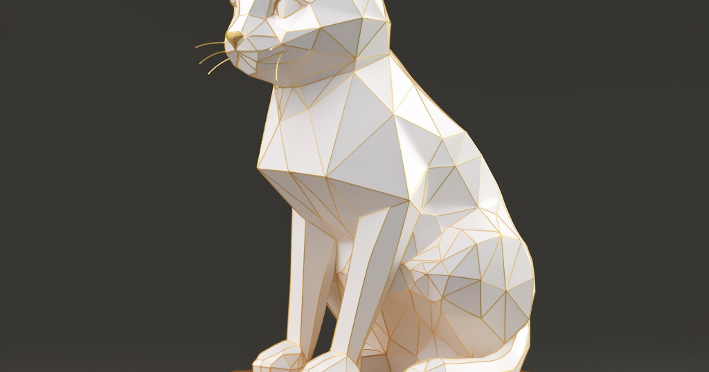 AI-Generated Low-Poly Cat by markury | Download free STL model ...