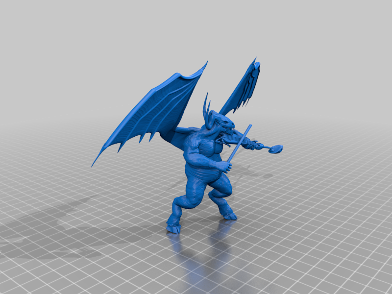 Orcus playing the Fiddle by EdwinD | Download free STL model ...
