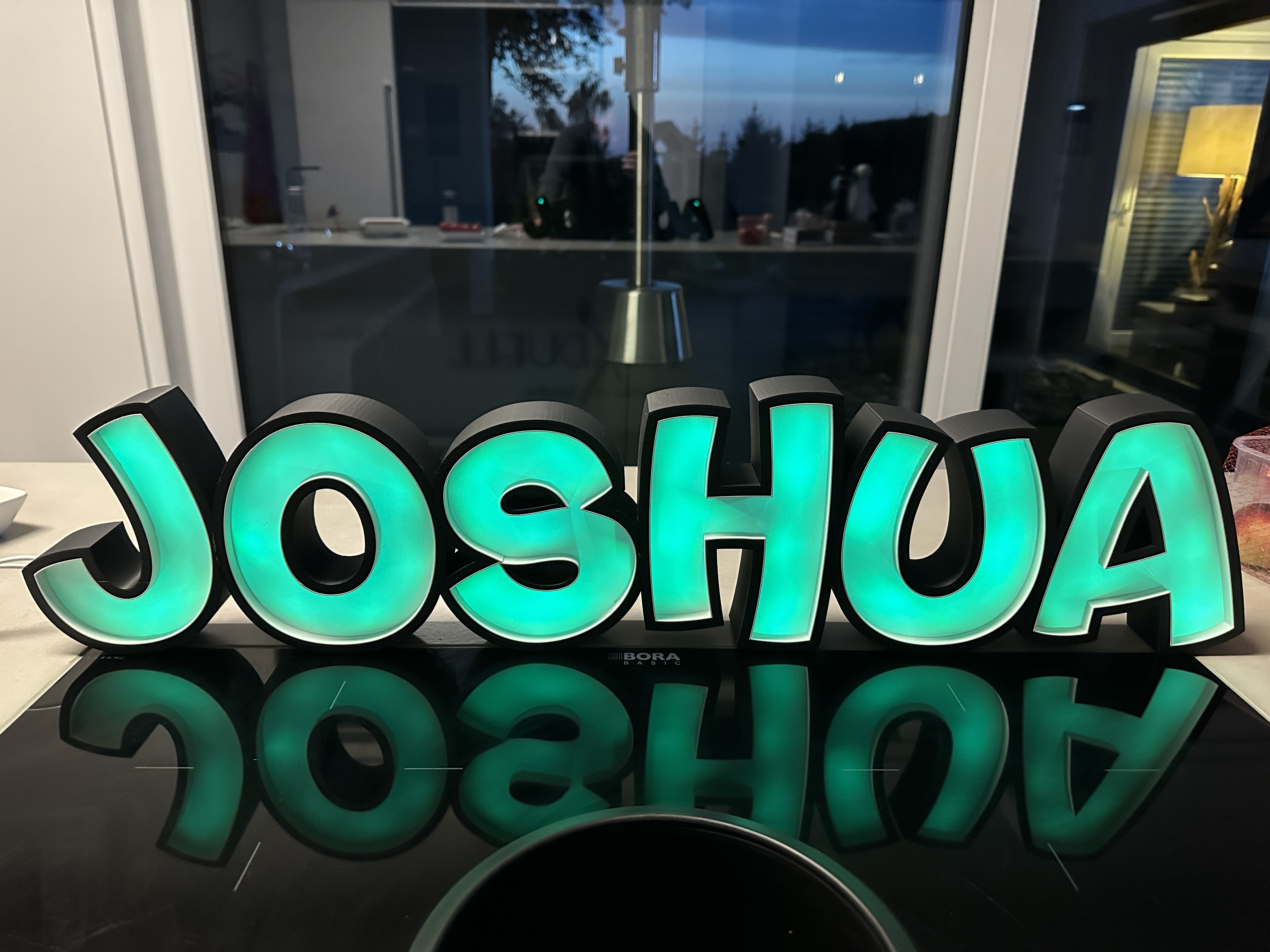 JOSHUA LED- Namenslampe (Name lamp) by Tomsen | Download free STL model ...