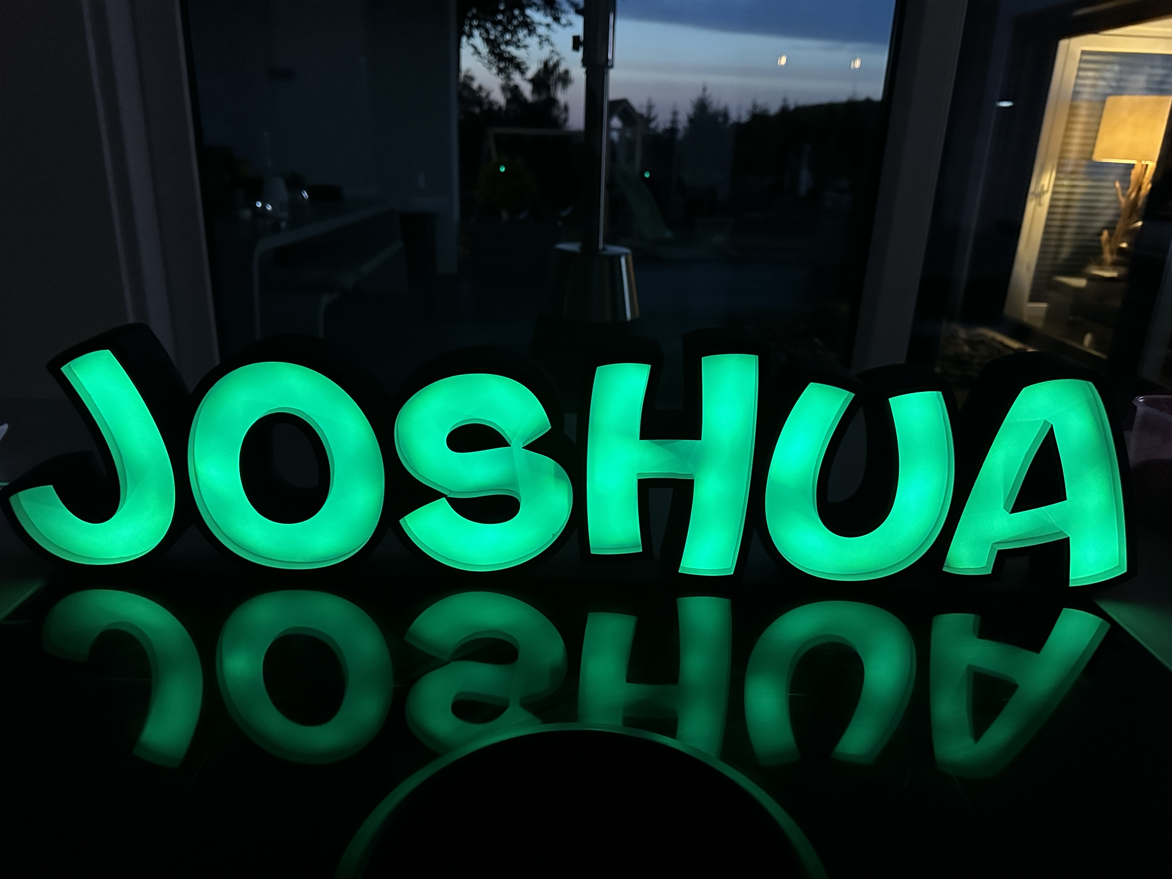 JOSHUA LED- Namenslampe (Name lamp) by Tomsen | Download free STL model ...