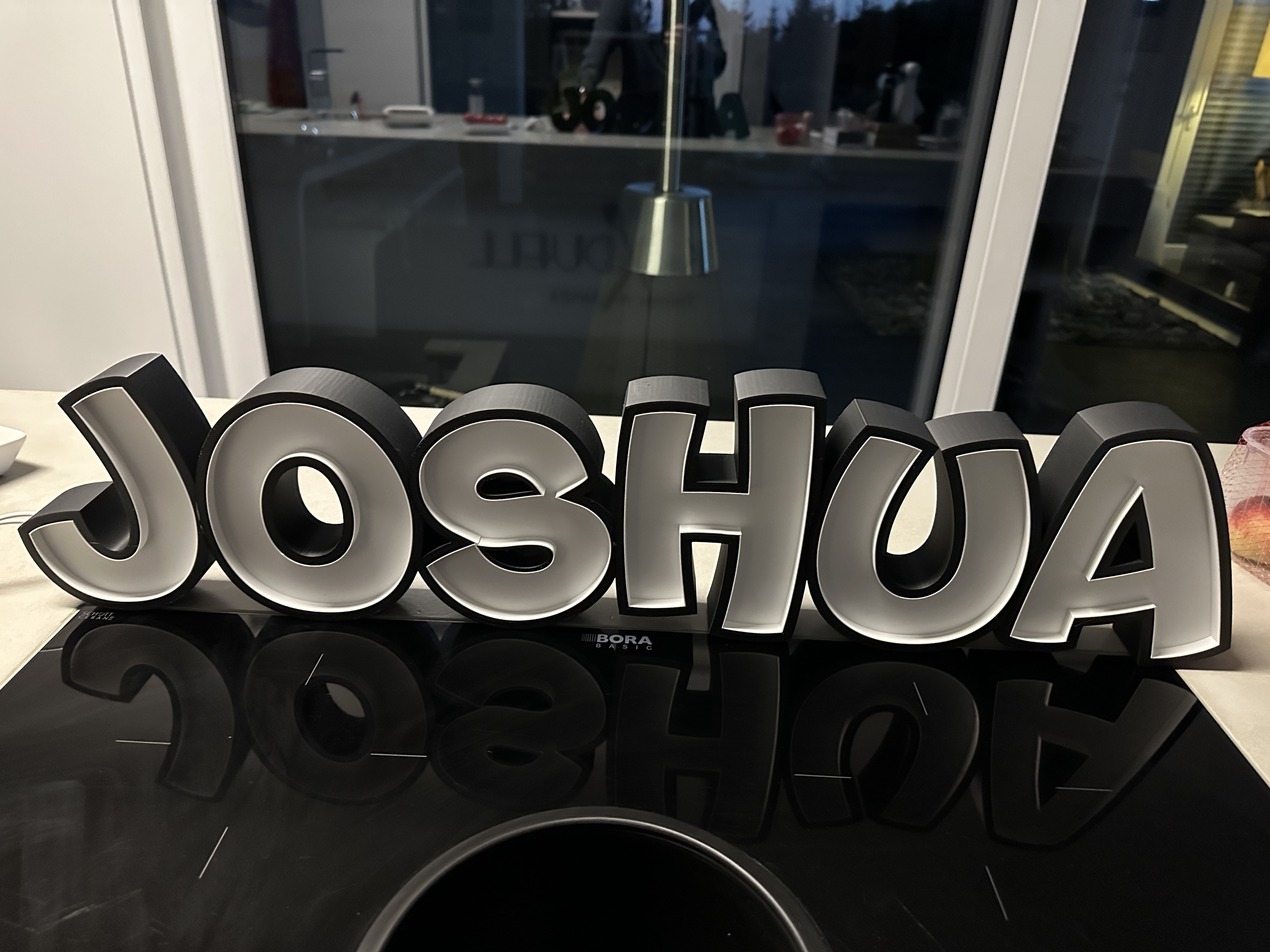 JOSHUA LED- Namenslampe (Name lamp) by Tomsen | Download free STL model ...