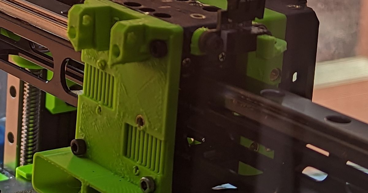 Eva3 CoreXY Tensioner-less Backplate with Heat Inserts by BakedBean3D | Download free STL model ...