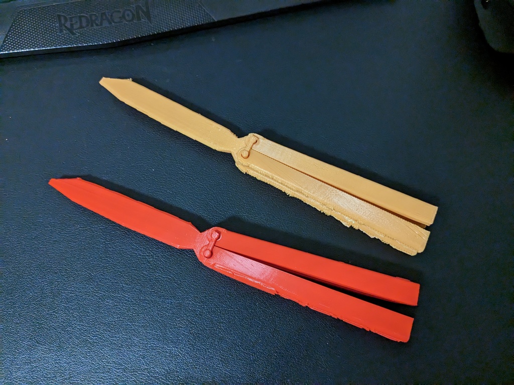 Print in Place Balisong by naewornje | Download free STL model ...