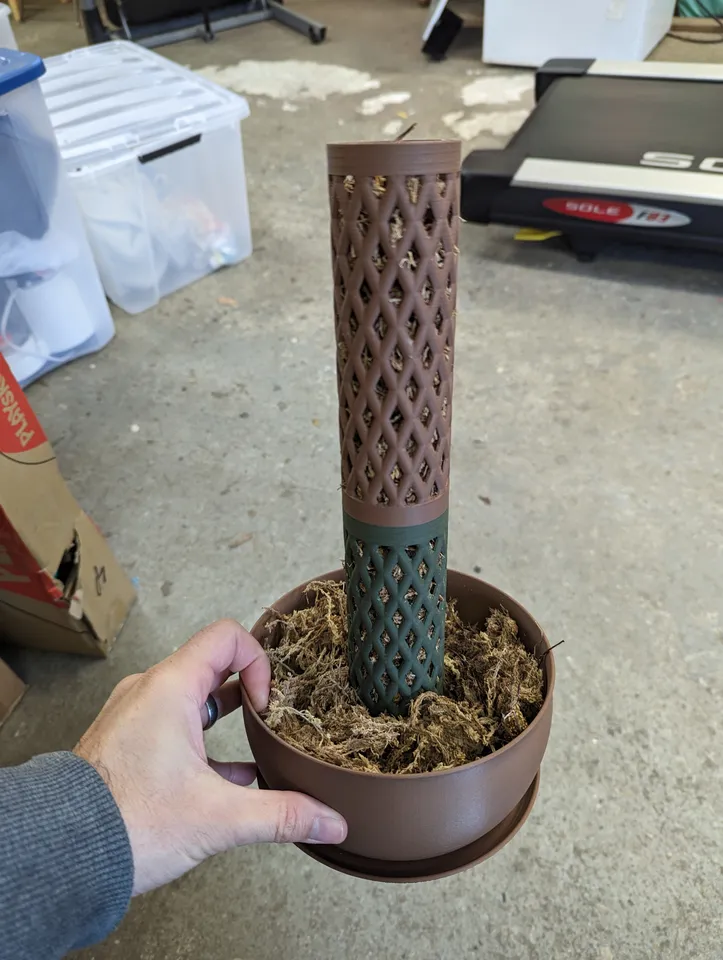 Moss pole pot by John W | Download free STL model | Printables.com