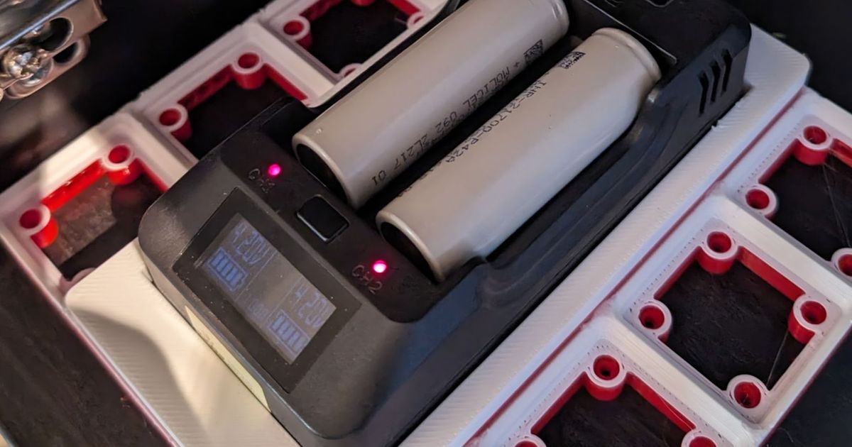 Gridfinity Xtar VP2 Charger Base by cdh | Download free STL model ...