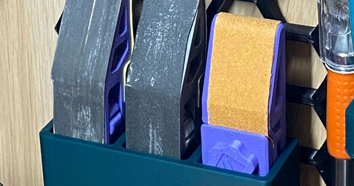 HSW Mini-Sanding Block Holder Rack by SquareMesh | Download free STL ...