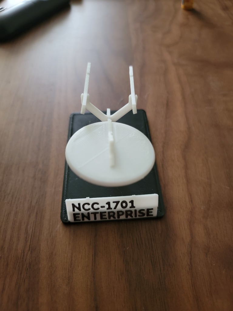 NCC-1701 Enterprise Kit Card Stand by Cameron | Download free STL model ...