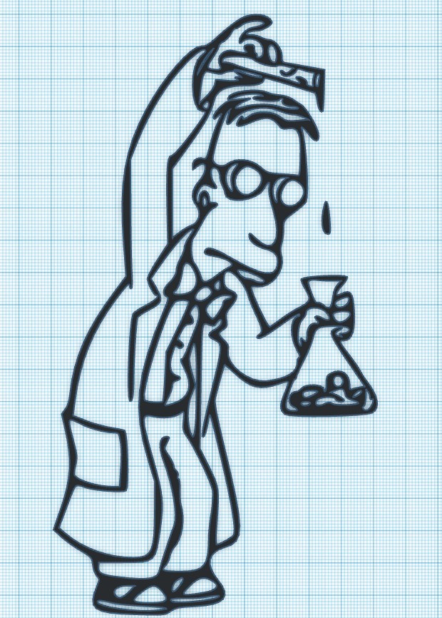 PROF FINK - DRIP FLASK - SIMPSONS - WALL ART by Ogama Industries ...