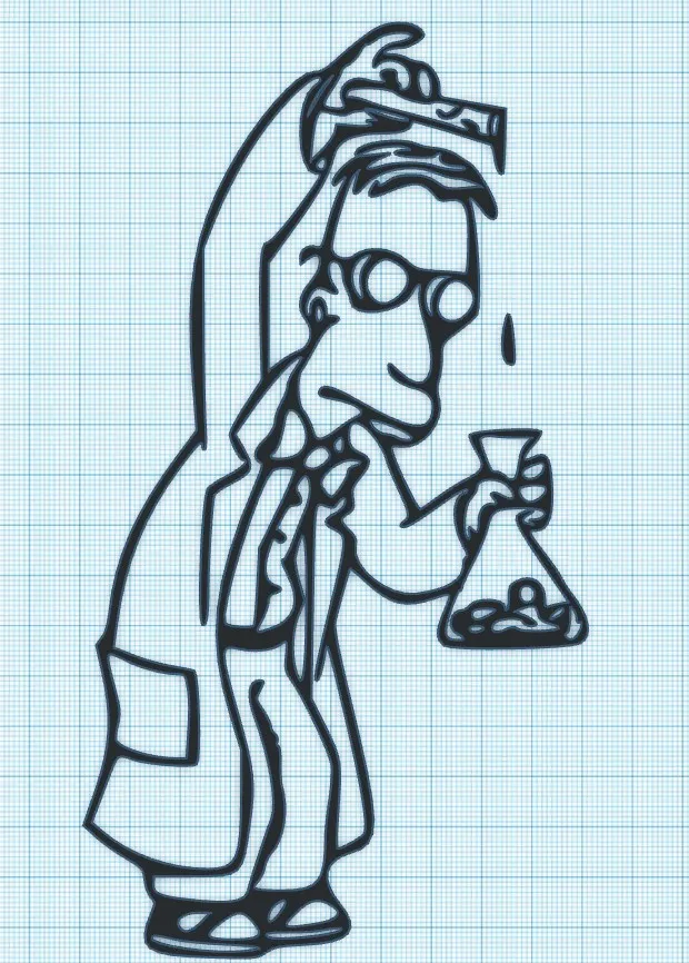 PROF FINK - DRIP FLASK - SIMPSONS - WALL ART by Ogama Industries ...