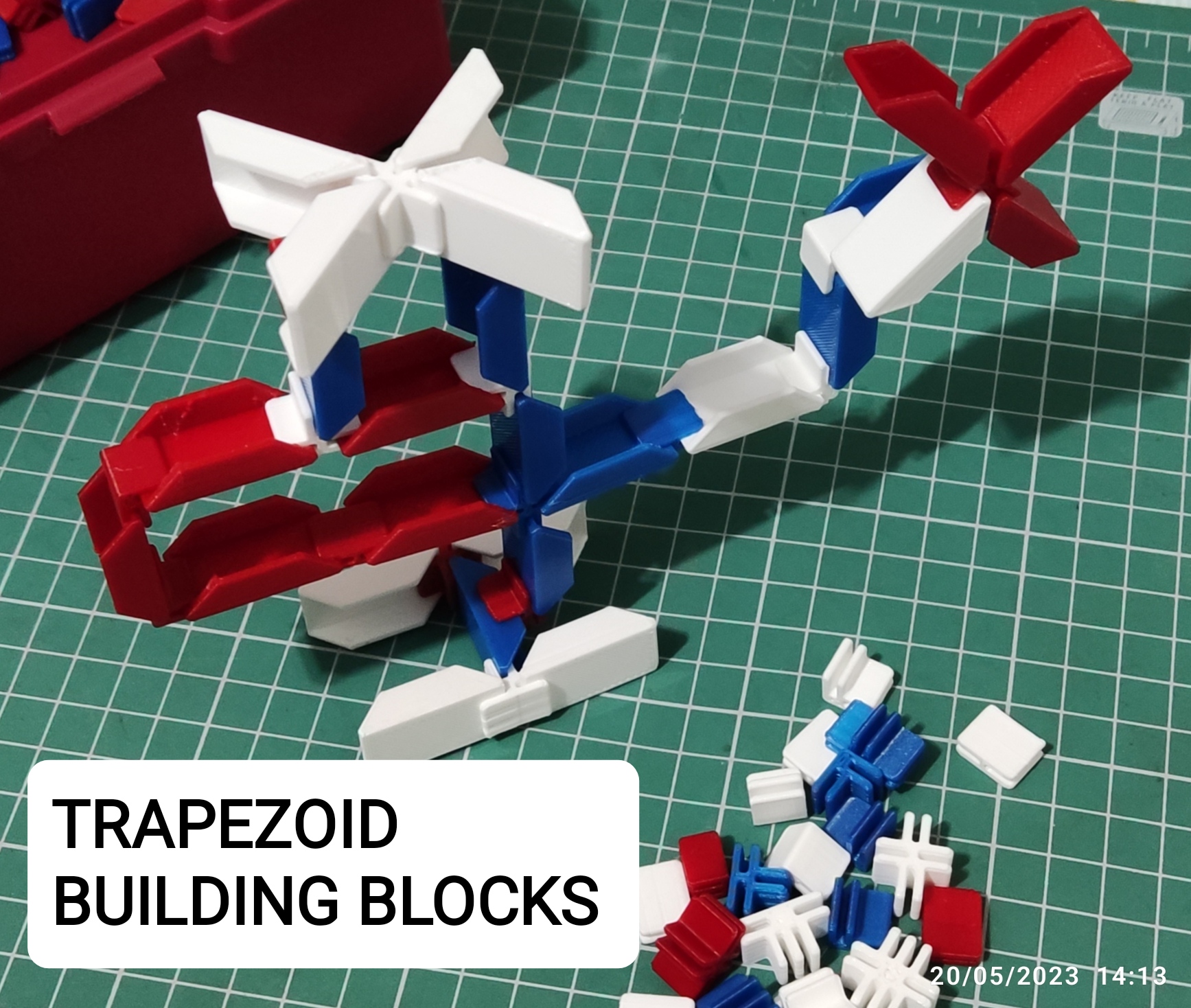 Trapezoid building blocks by Fábio Gil | Download free STL model ...