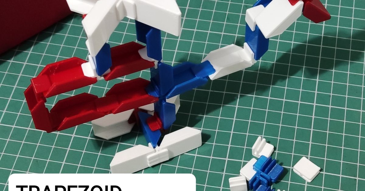 Trapezoid building blocks by Fábio Gil | Download free STL model ...