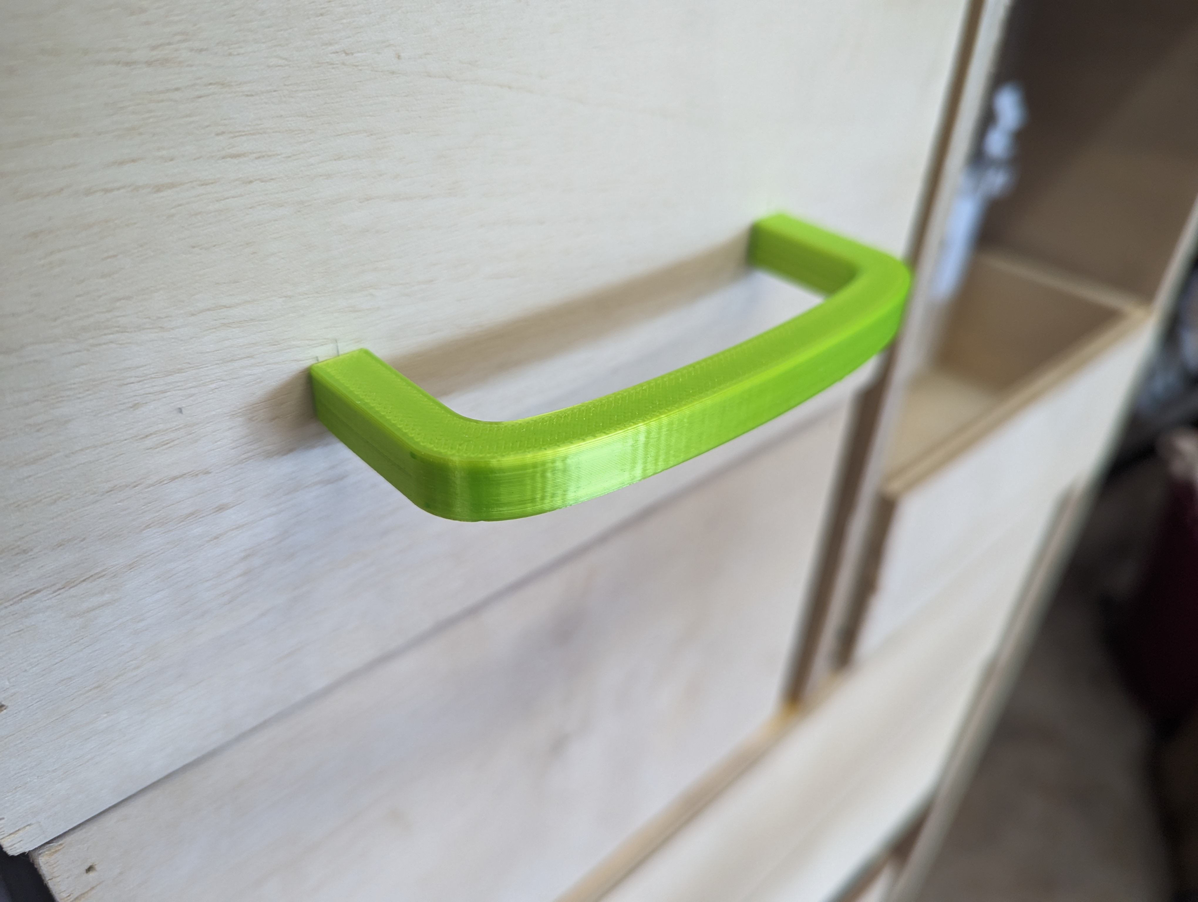 Simple curved drawer handle by niget2002 | Download free STL model ...