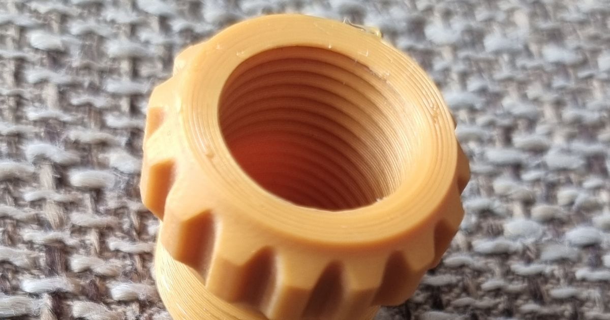 1/2" to 3/4" threaded adapter by Diplomator | Download free STL model ...