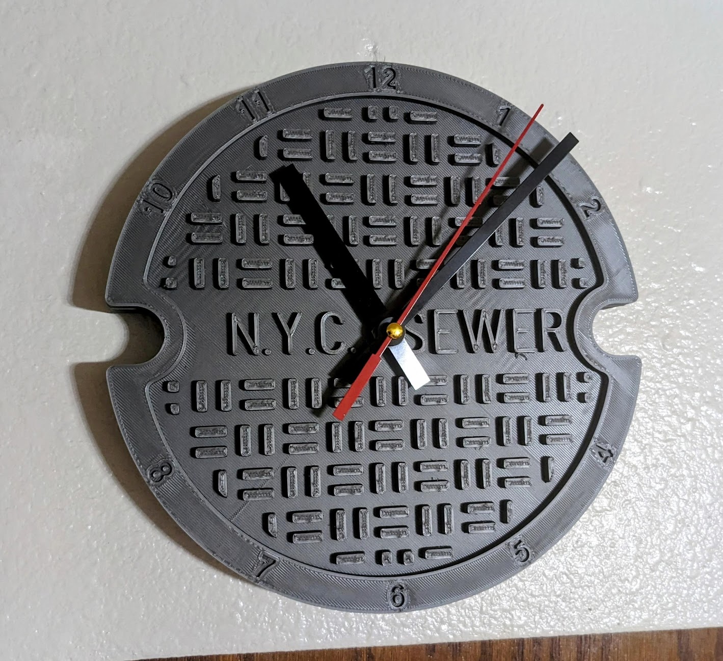 NYC Manhole Cover Clock by fatgeek | Download free STL model ...